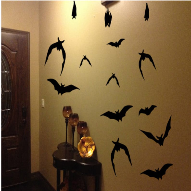 21 Halloween Decorations Bats Flying Bats Halloween Decor - Etsy