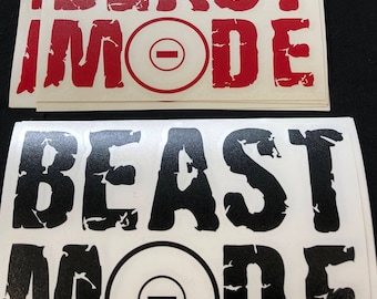Beast Mode Decal | Etsy