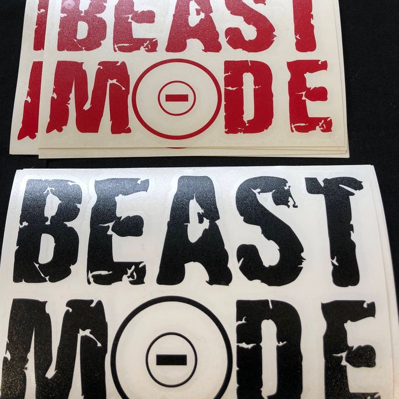 Beast Mode Decal - Etsy