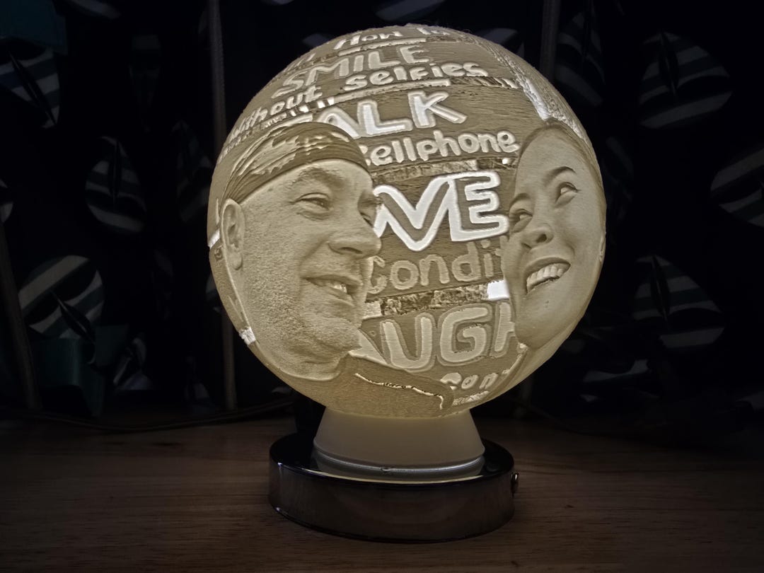 Personalized Lithophane Sphere - Etsy
