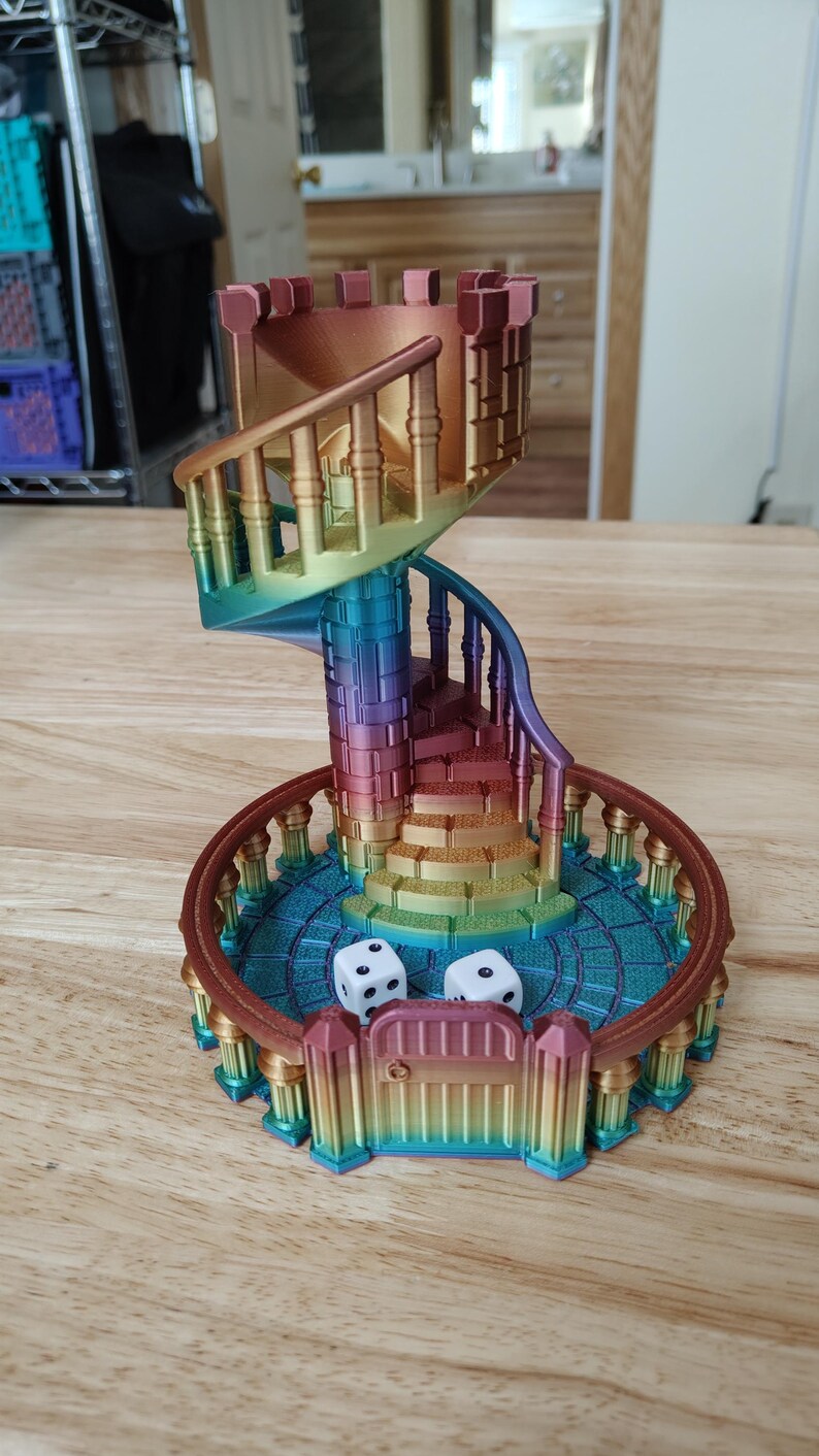 Enchanted Castle Staircase Dice Tower – RPG Roller - Etsy