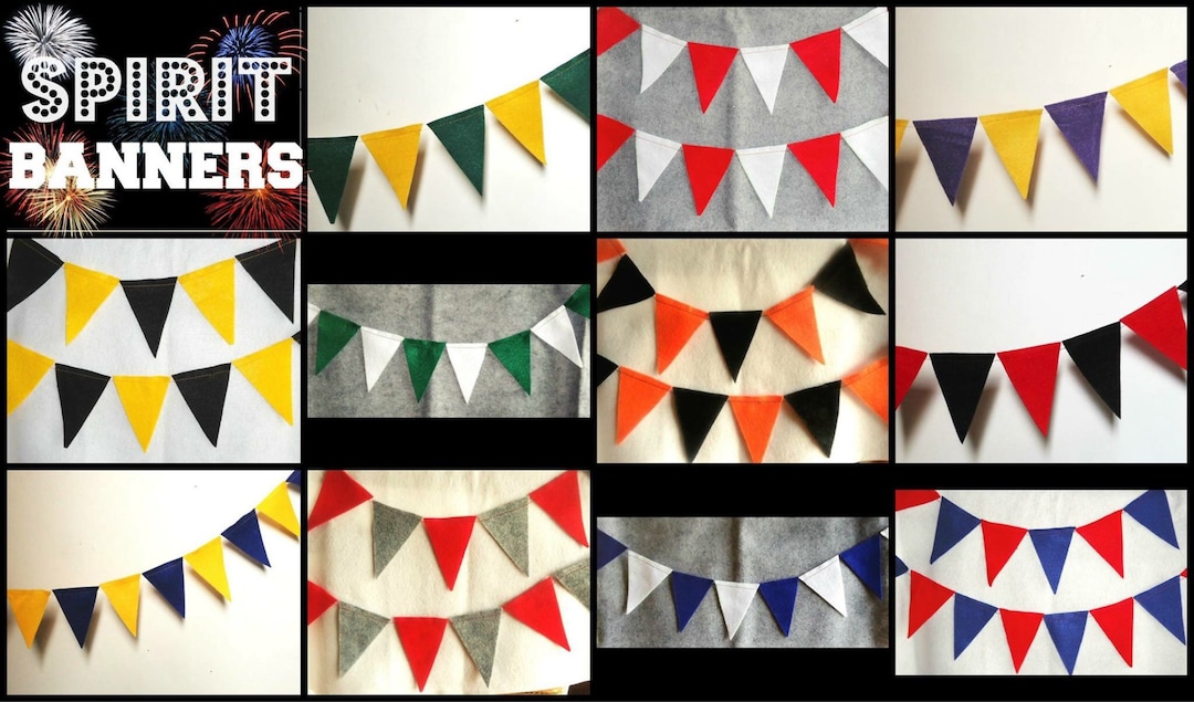 School Spirit/team/school/graduation/classroom Felt Banner Garland - Etsy