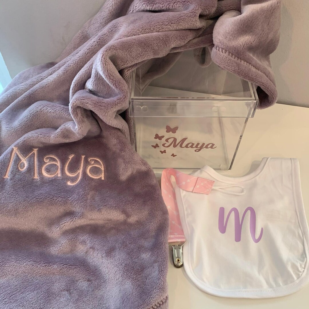Personalized Mauve Baby Blankets Plush Velvet Baby Blanket - Etsy