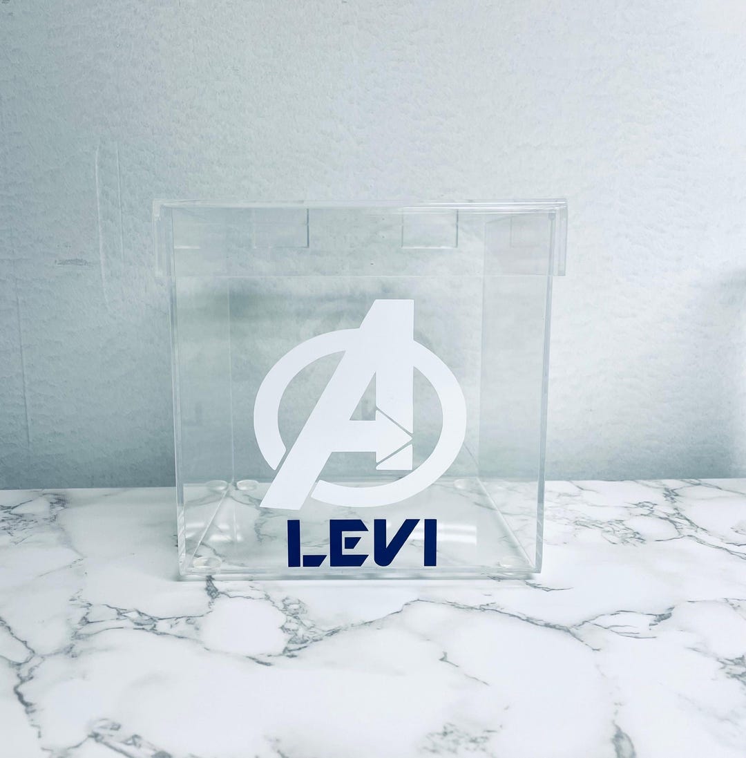 Personalized Avengers Kippah Box: Acrylic Upsherin Gift - Etsy