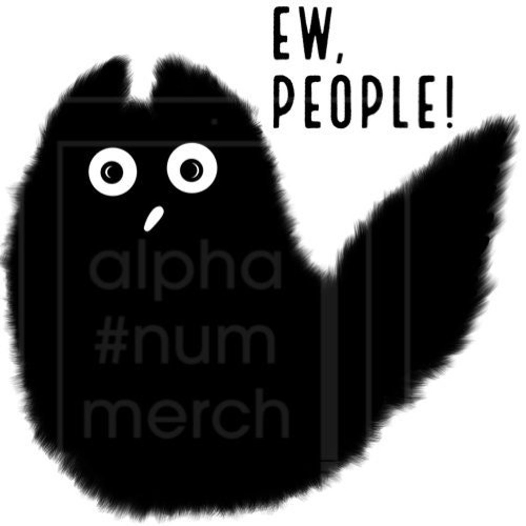 Ew, People Black Scared Cat High Resolution PNG 300 PPI 6000x 6000 Px ...