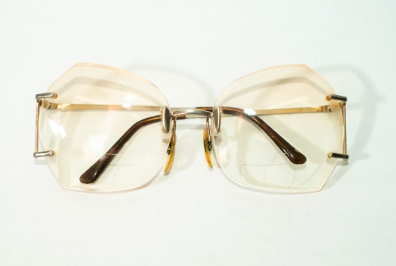 Custom made, 1970's women's frames, angled cut glass,… - Gem