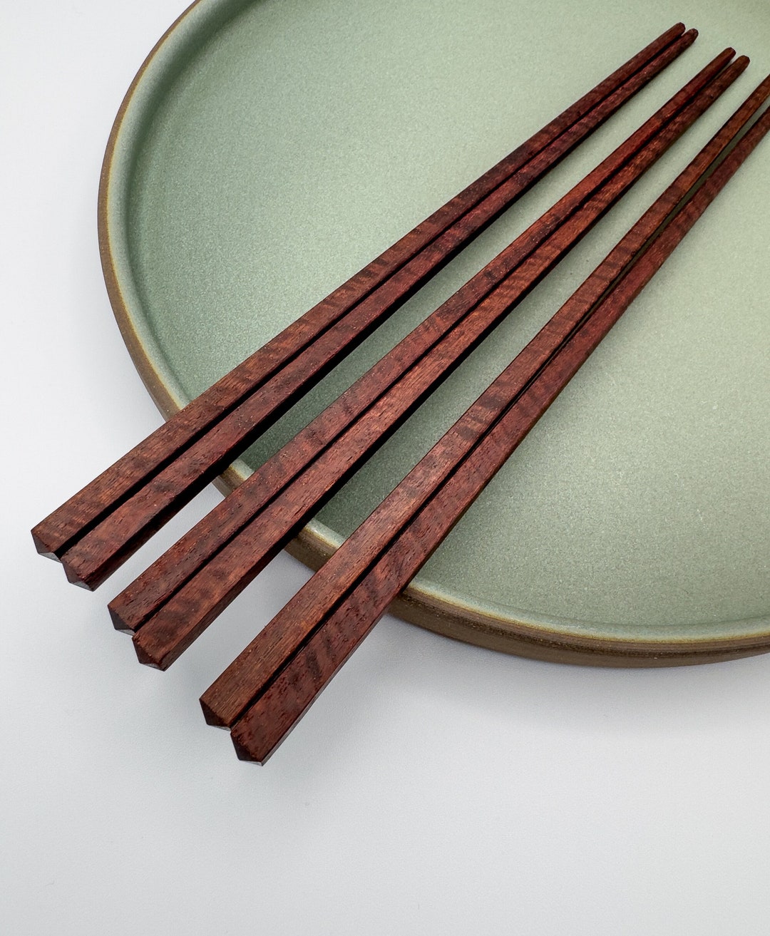 Handmade Chopsticks Curly Granadillo Wood Chopstick Set - Unique for ...