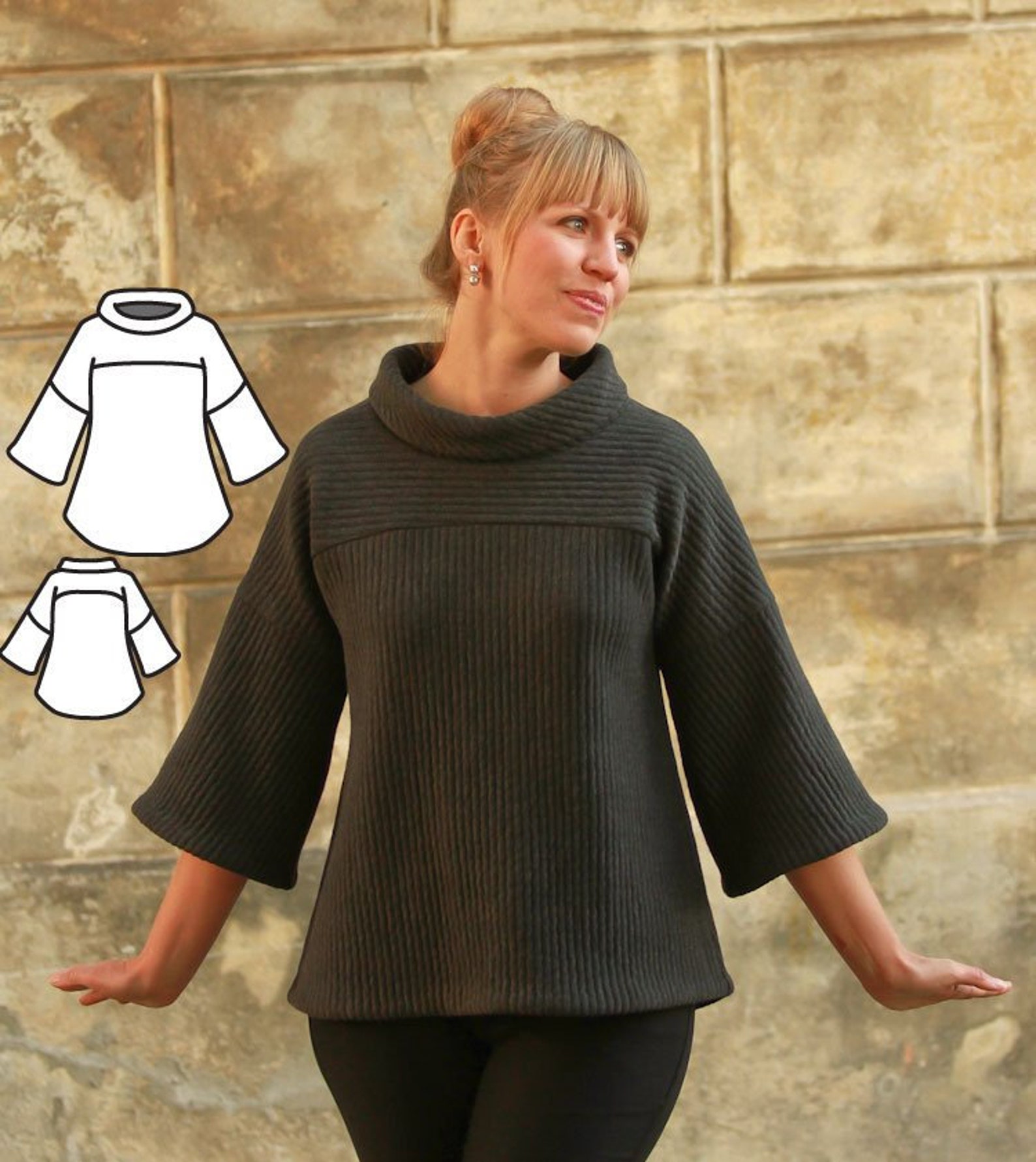 Dolman Top Sewing Pattern. Top Pattern. Dolman Sleeve Sewing - Etsy Norway