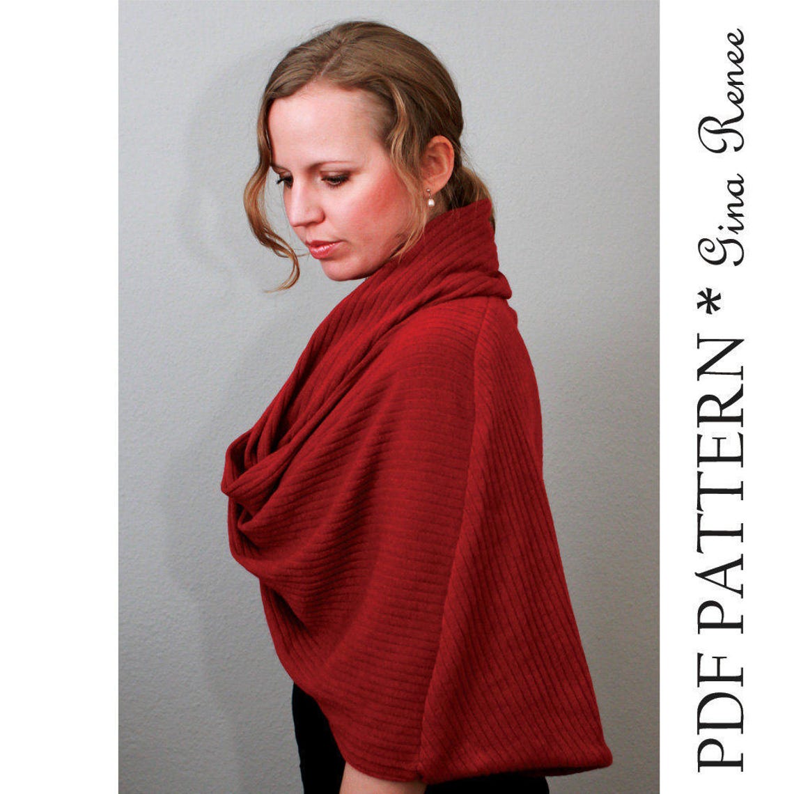 Infinity Scarf Pattern. Hooded Scarf Pattern. Infinity Shawl | Etsy