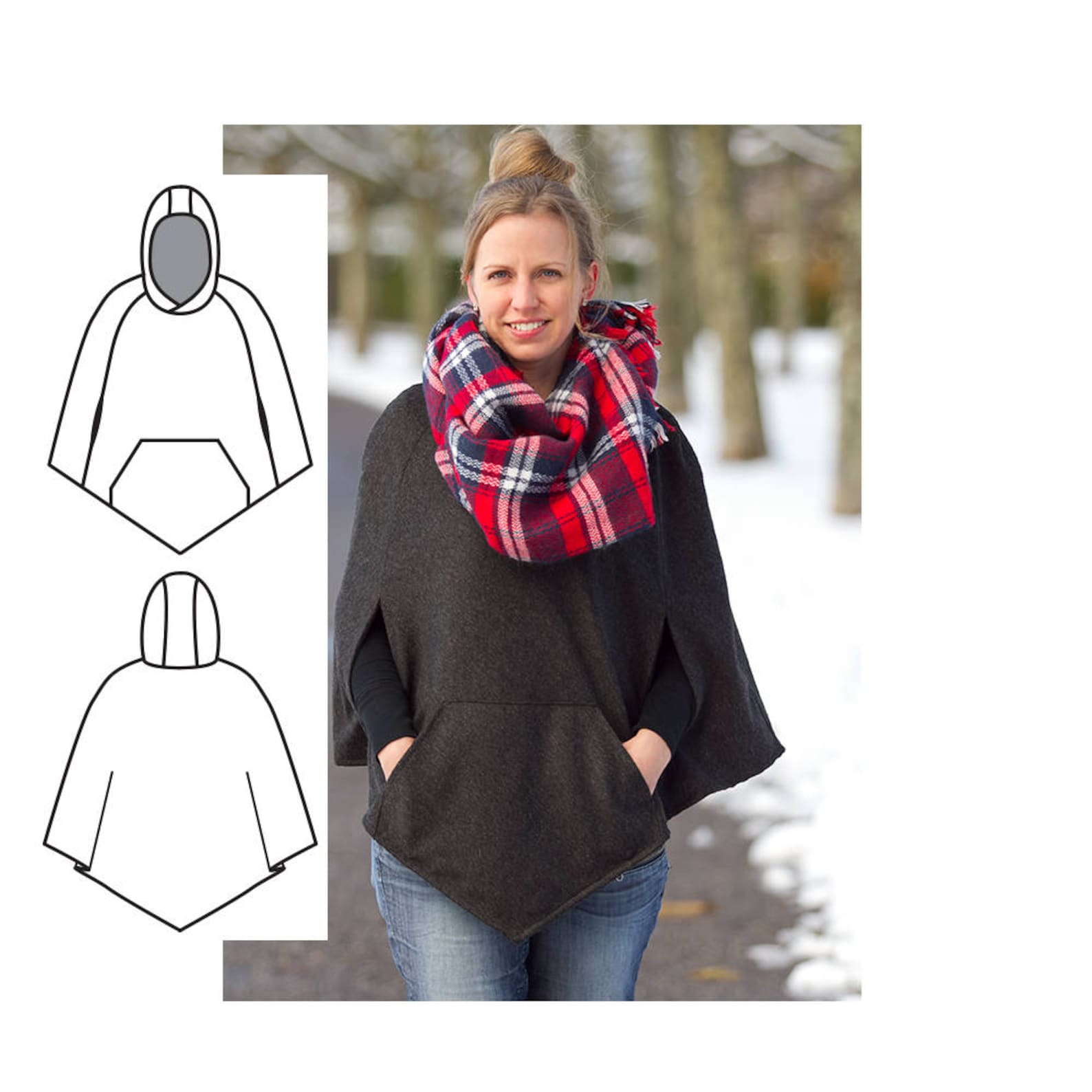 Cape Sewing Pattern. Womens Cape Pattern. Women's Sewing - Etsy
