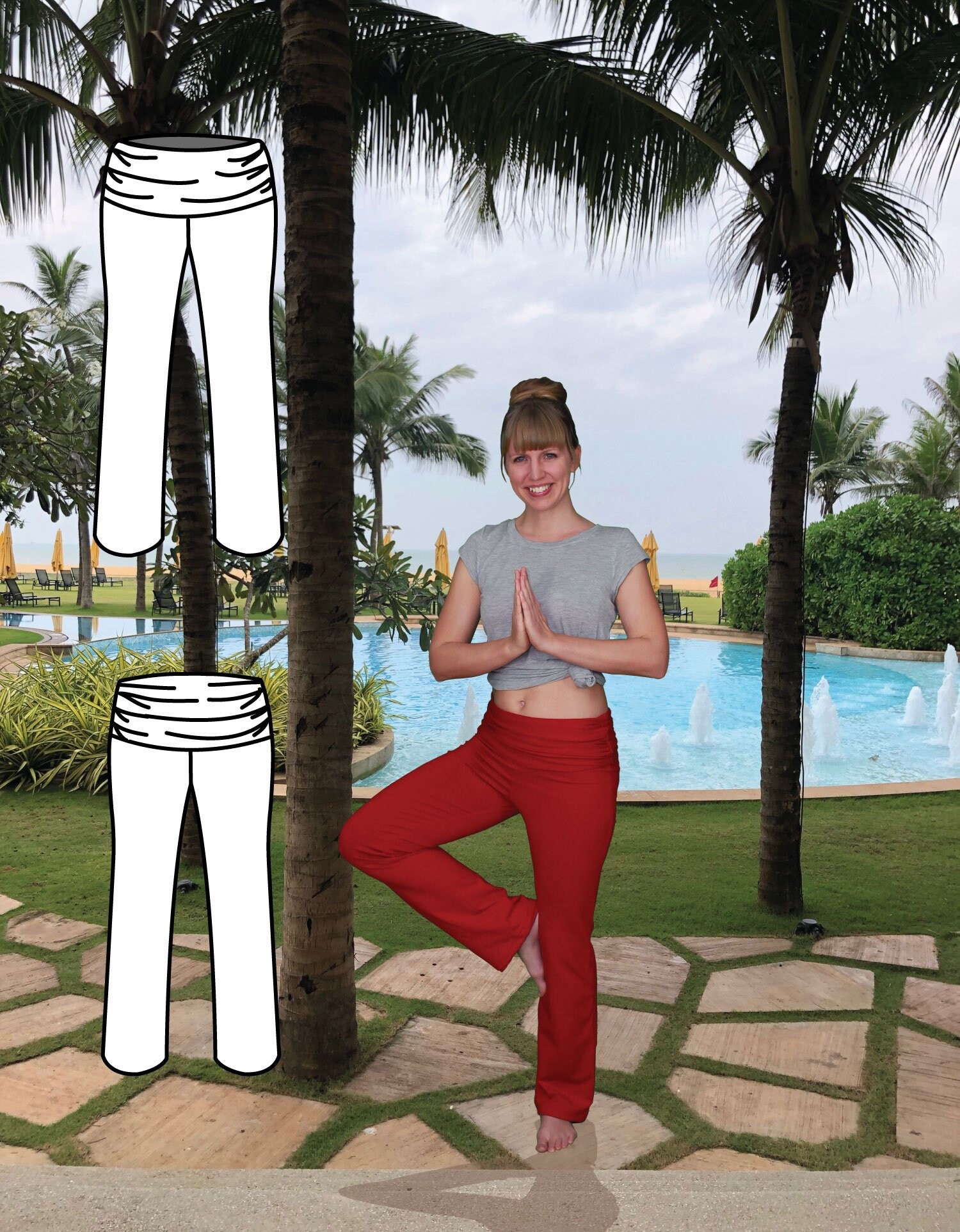 Yvonna Yoga Pants Sewing Pattern. Yoga Pants Sewing Pattern. Yoga Pants ...