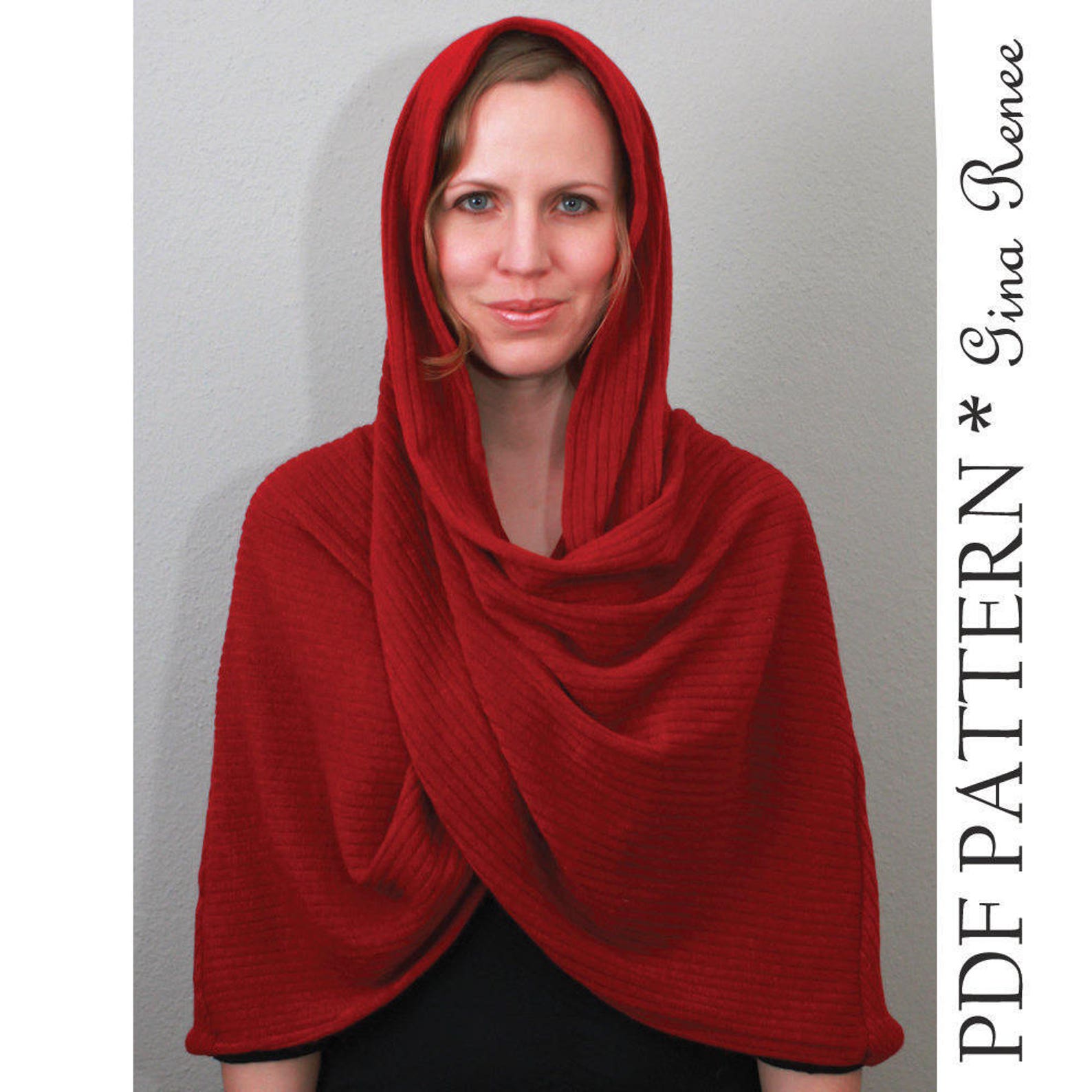 Infinity Scarf Pattern. Hooded Scarf Pattern. Infinity Shawl | Etsy