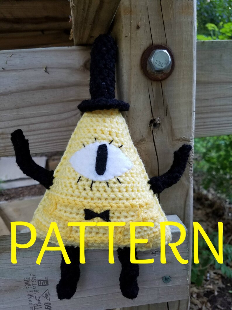 PATTERN Bill Cipher Inspired Doll From Gravity Falls CROCHET | Etsy