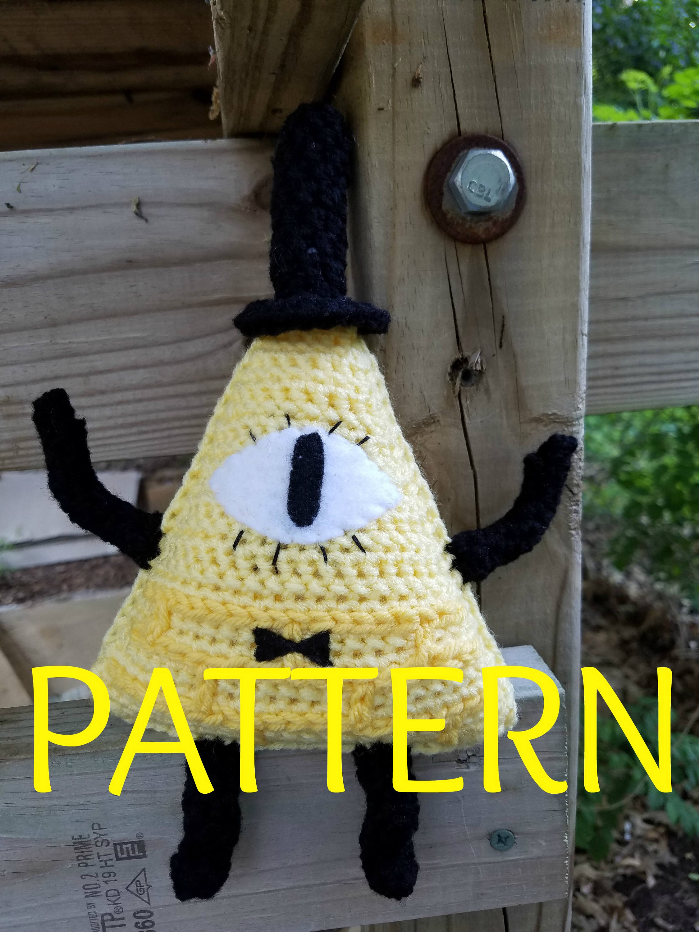 PATTERN Bill Cipher Inspired Doll from Gravity Falls CROCHET | Etsy