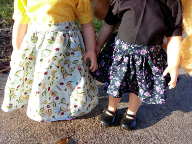 Gathered Skirt SEWING PATTERN for Long/short Skirts Fits 16 Inch Dolls ...