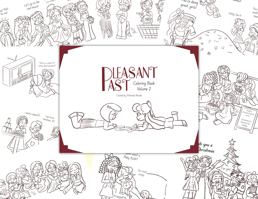 Pleasant Past Comic DIGITAL Coloring Book Volume 2 / American Girl ...