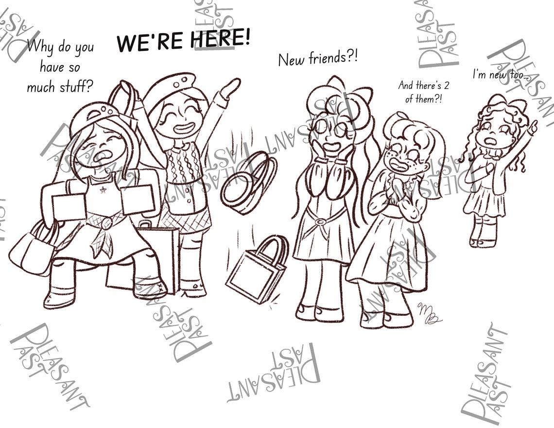 Pleasant Past Comic DIGITAL Coloring Book Volume 3 / American Girl ...