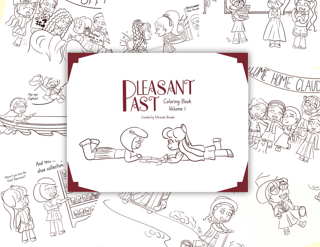 Pleasant Past Comic DIGITAL Coloring Book Volume 1 / American Girl ...