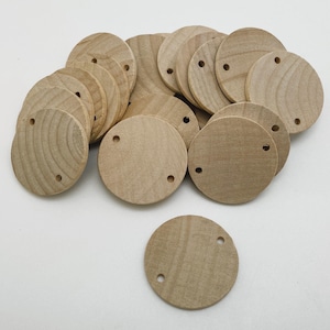 Wood Tag Circles Thick - Etsy