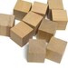 3/4 Solid Wood Blocks Set of 10 Unfinished Wooden Cube 3/4 Inch Block ...