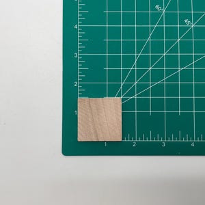 1 1/2" Wood Square - Set of 10 Wood Tiles - Unfinished Wood - Wooden ...