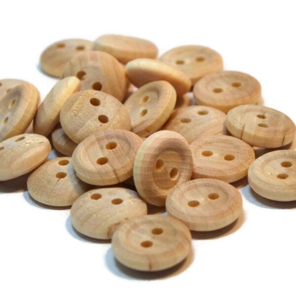 Wooden Button - Etsy