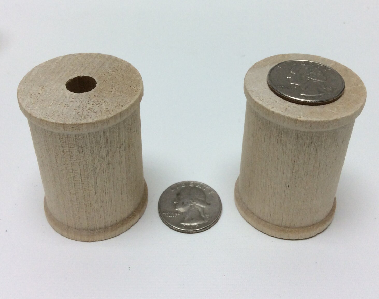 2-1/8 X 1-1/2 Wood Thread Spools Set of 5 | Etsy