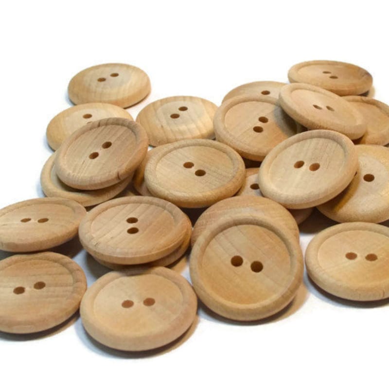 Small Wood Buttons - Etsy