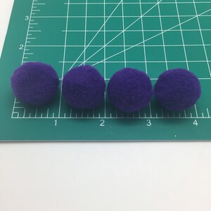 Purple Pom Poms - 25mm or 1 Inch - Set of 25 Pieces - Plush Pompom ...