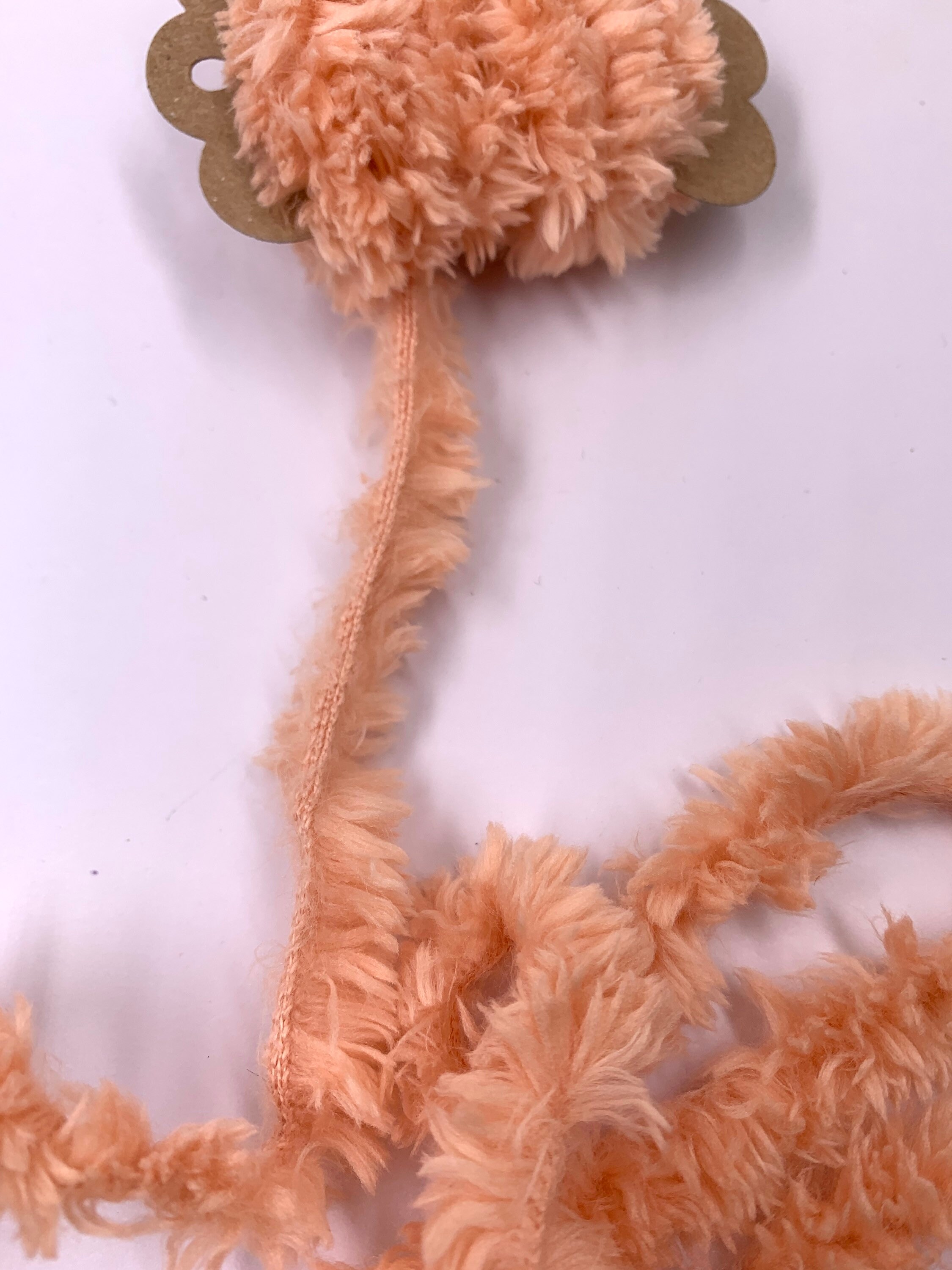 2 Yds Sherpa lt Coral Chenille Faux Fur Trim Novelty Fibers - Etsy