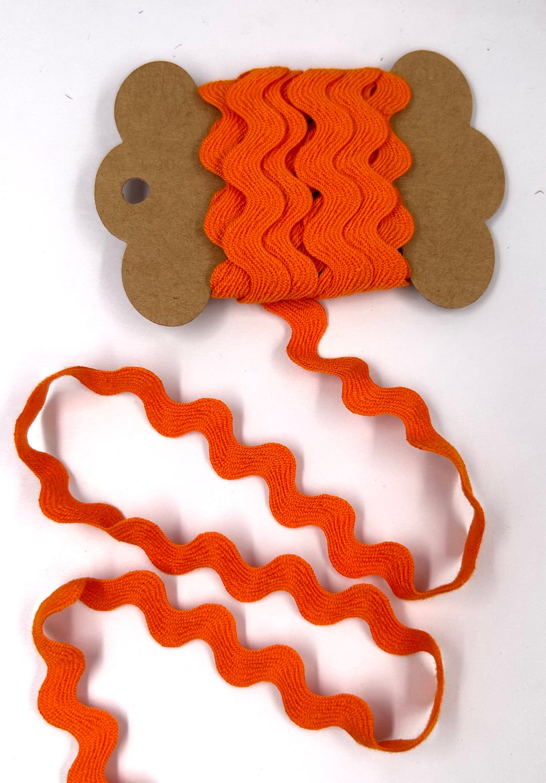 2 Yards 1/2" Ric Rac (orange) Polyester Trim Novelty Crafts Rick Rack ...