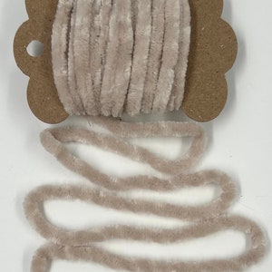 3 Yds Velvety Trim almond Novelty Fibers Mixed Media Junk Journals Tags ...