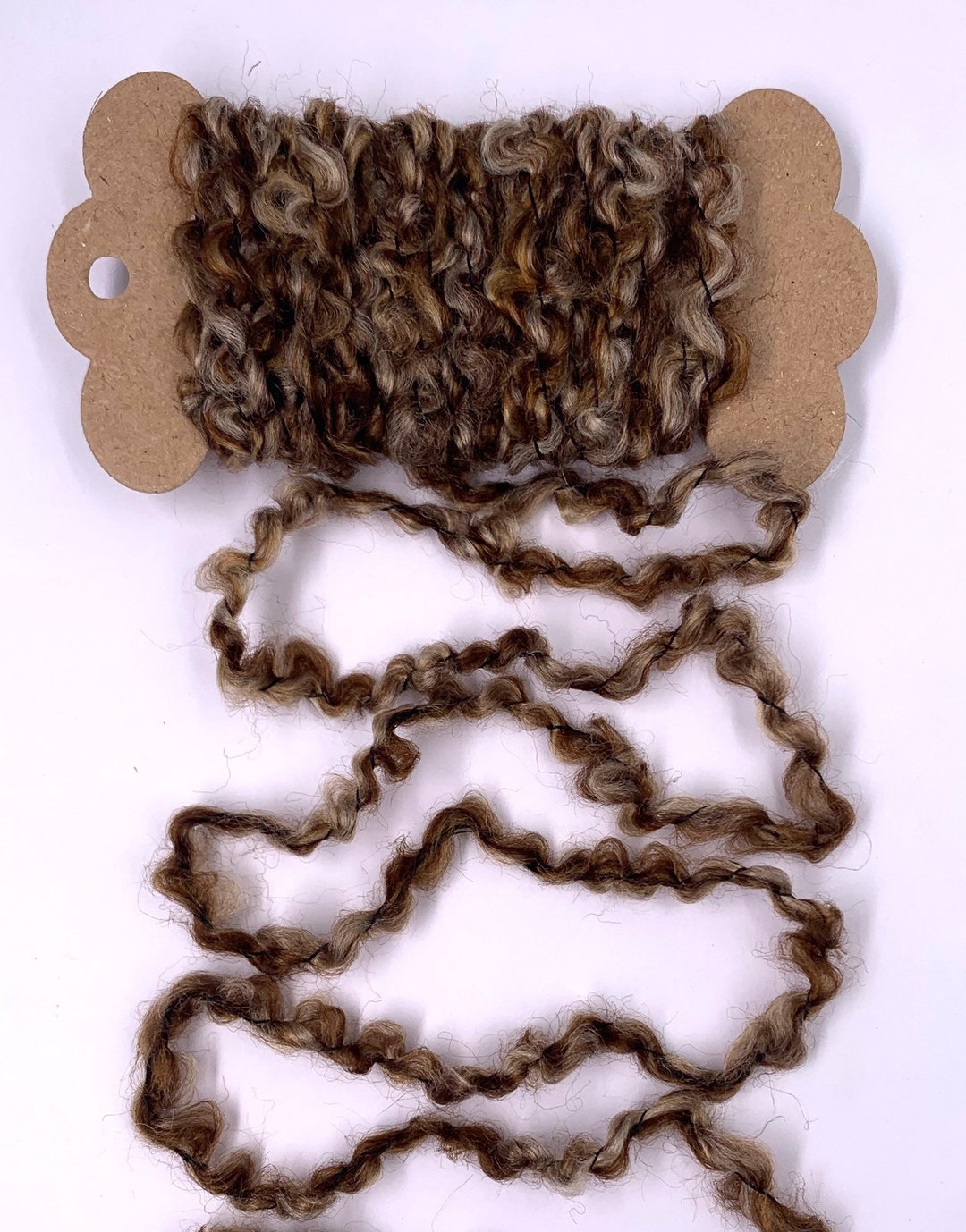 3 Yds Fuzzy Boucle Trim (brown Tones) Novelty Fibers Scrapbooks Mixed ...