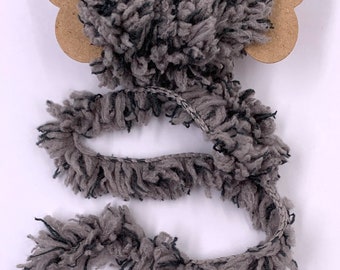 1 Yds Thick Sherpa (olive Green) Faux Fur Trim Novelty Fibers Mixed ...