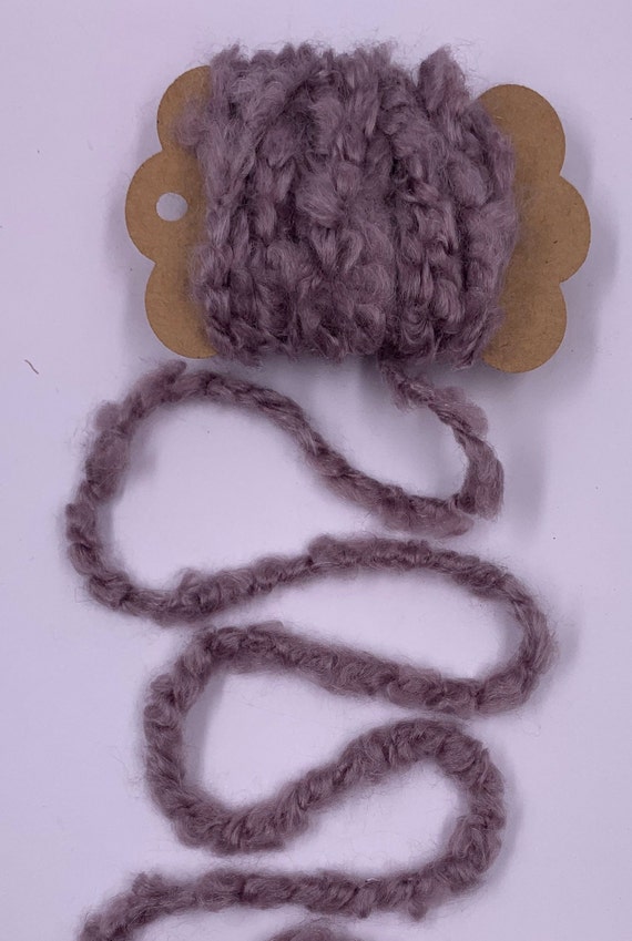 3 Yds Fuzzy Boucle Trim purple Novelty Fibers for Scrapbooks | Etsy