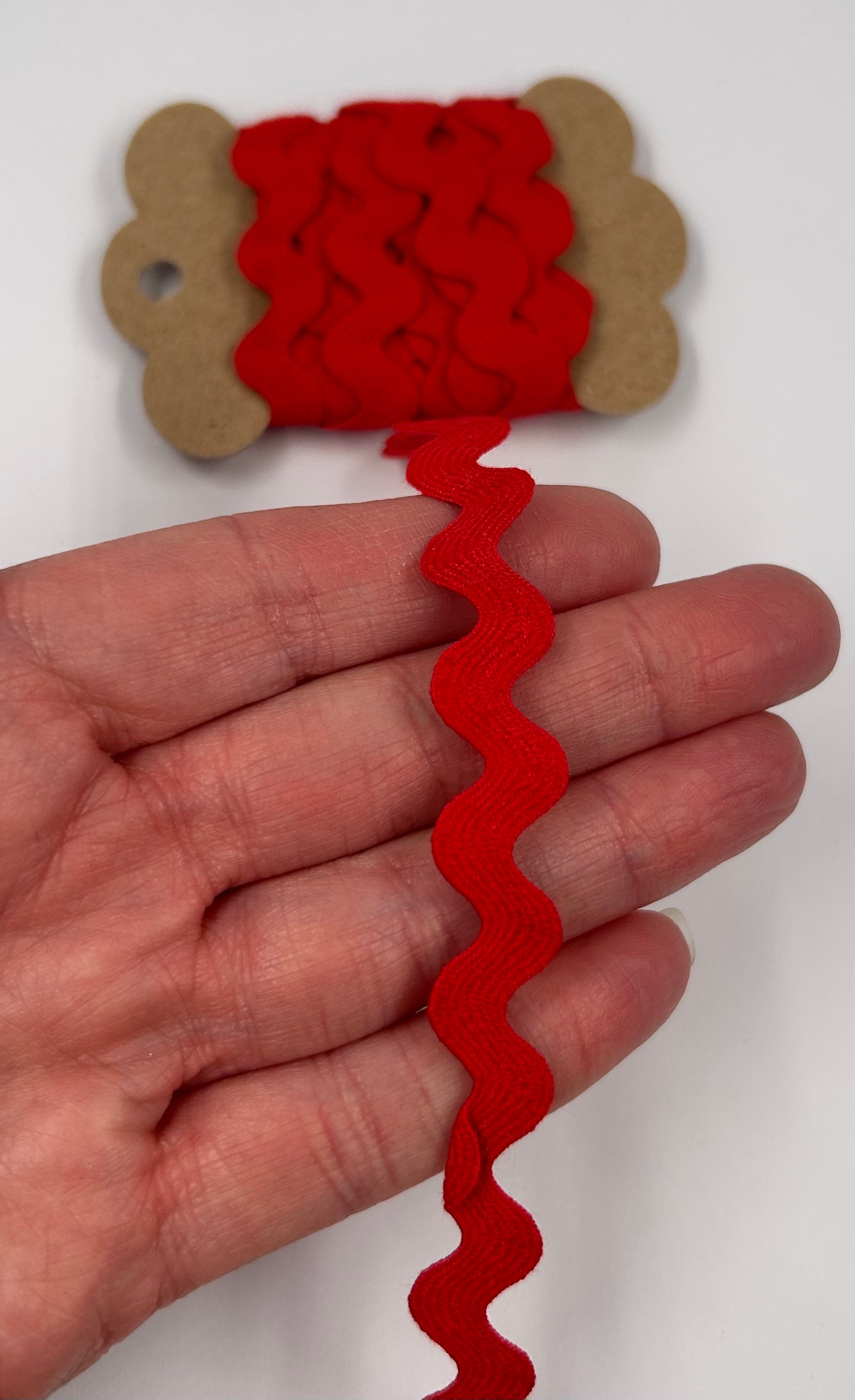 2 Yards 1/2" Ric Rac (red) Polyester Trim Novelty Crafts Rick Rack ...