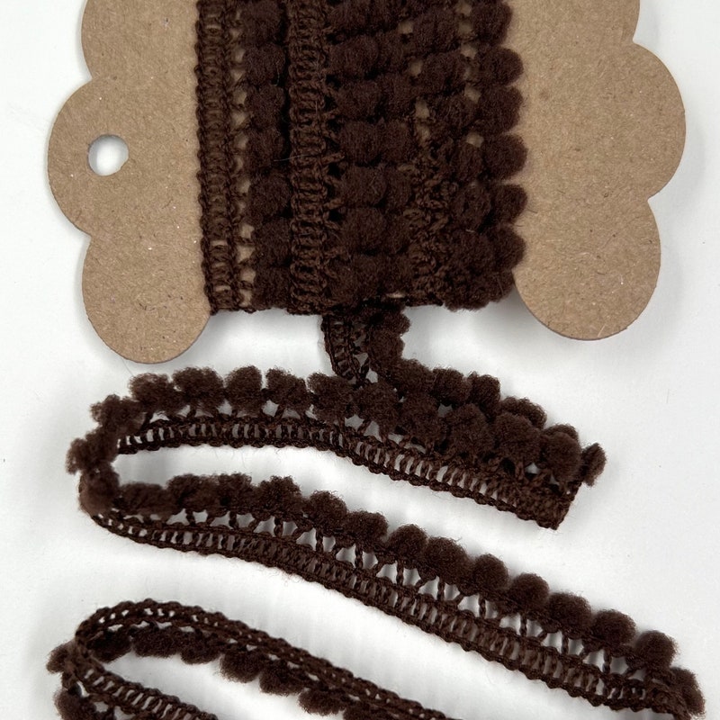 Pom Pom Brown Pillow - Etsy