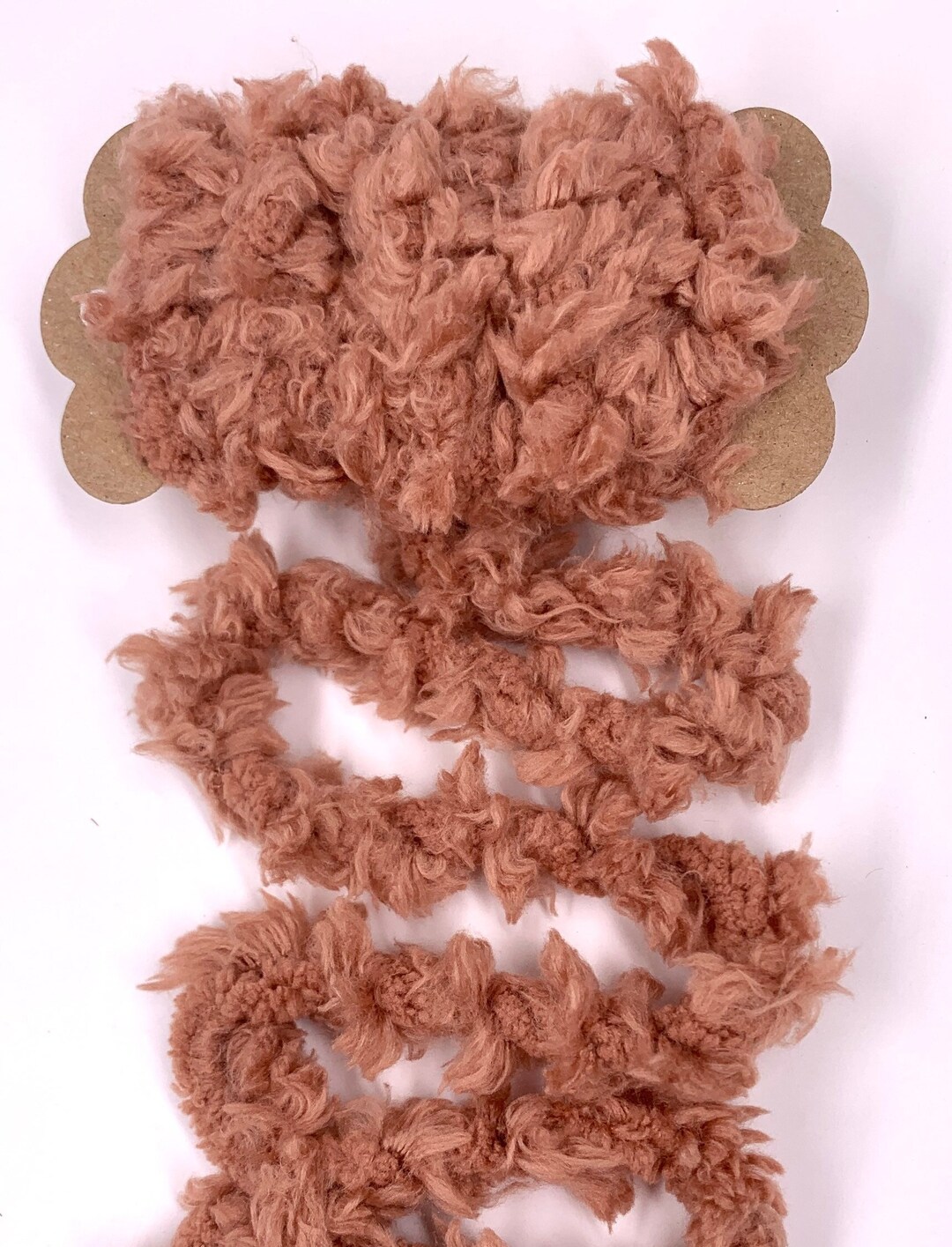2 Yds Sherpa (fawn Brown) Chenille Faux Fur Trim Novelty Fibers Mixed ...