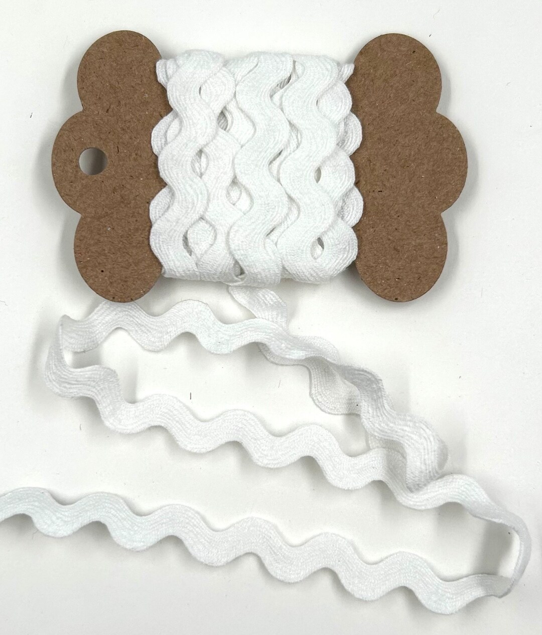 2 Yards 1/2" Ric Rac (white) Polyester Trim Novelty Crafts Rick Rack ...