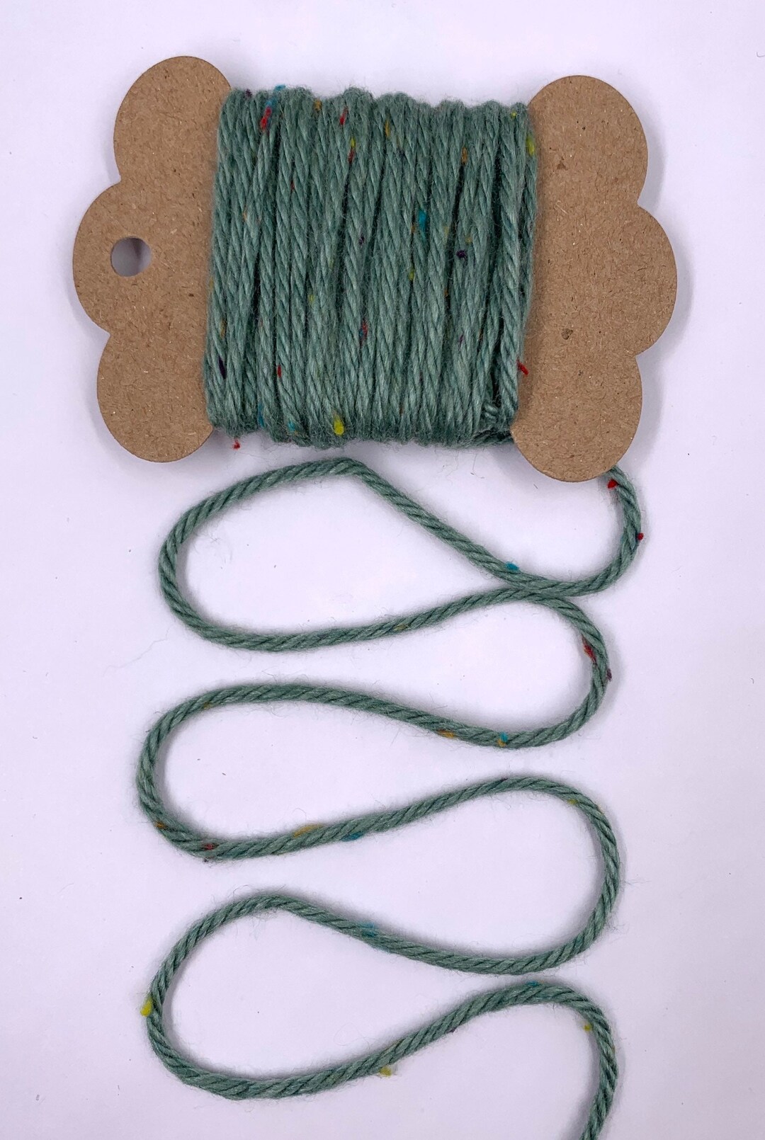 10 Yds String Twine Tweed Speckle (pine Green) Novelty Fibers Scrapbook ...