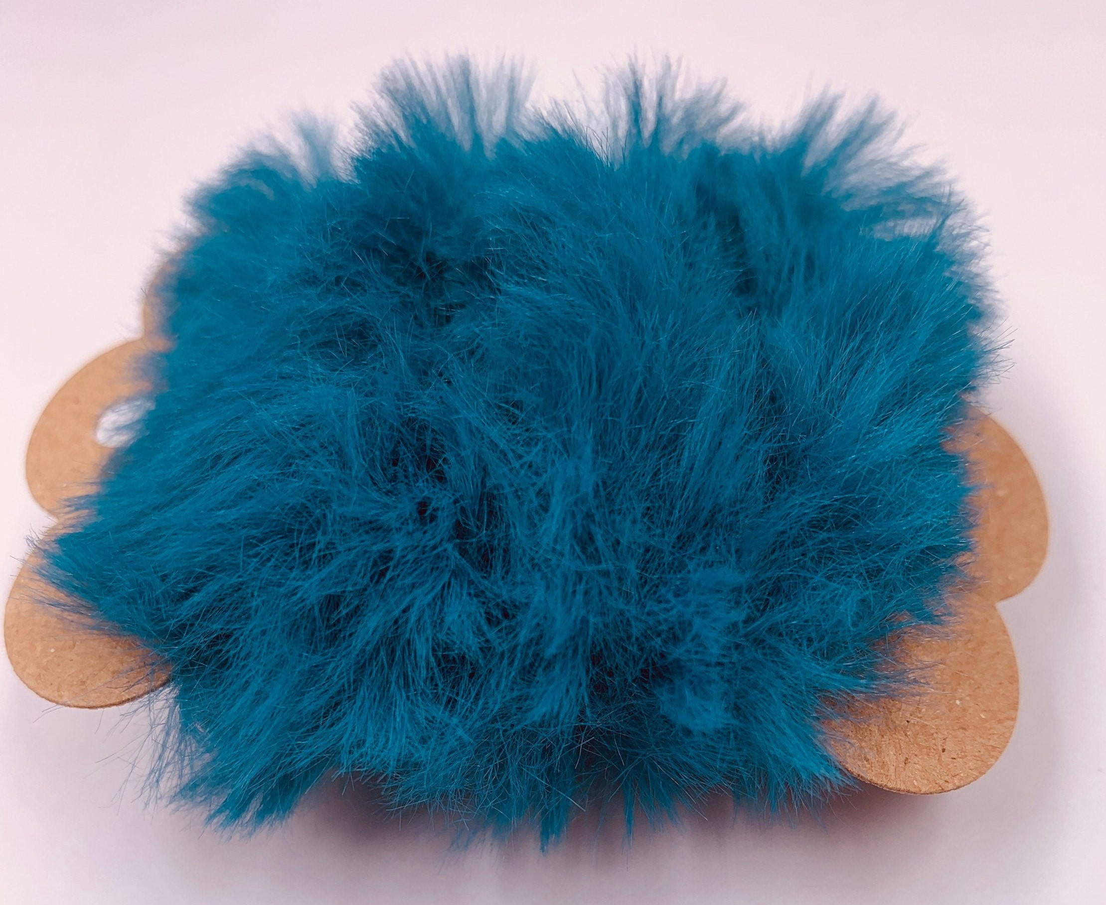 1 Yd Faux Fur Yarn Caribbean Blue Trim Novelty Fibers | Etsy