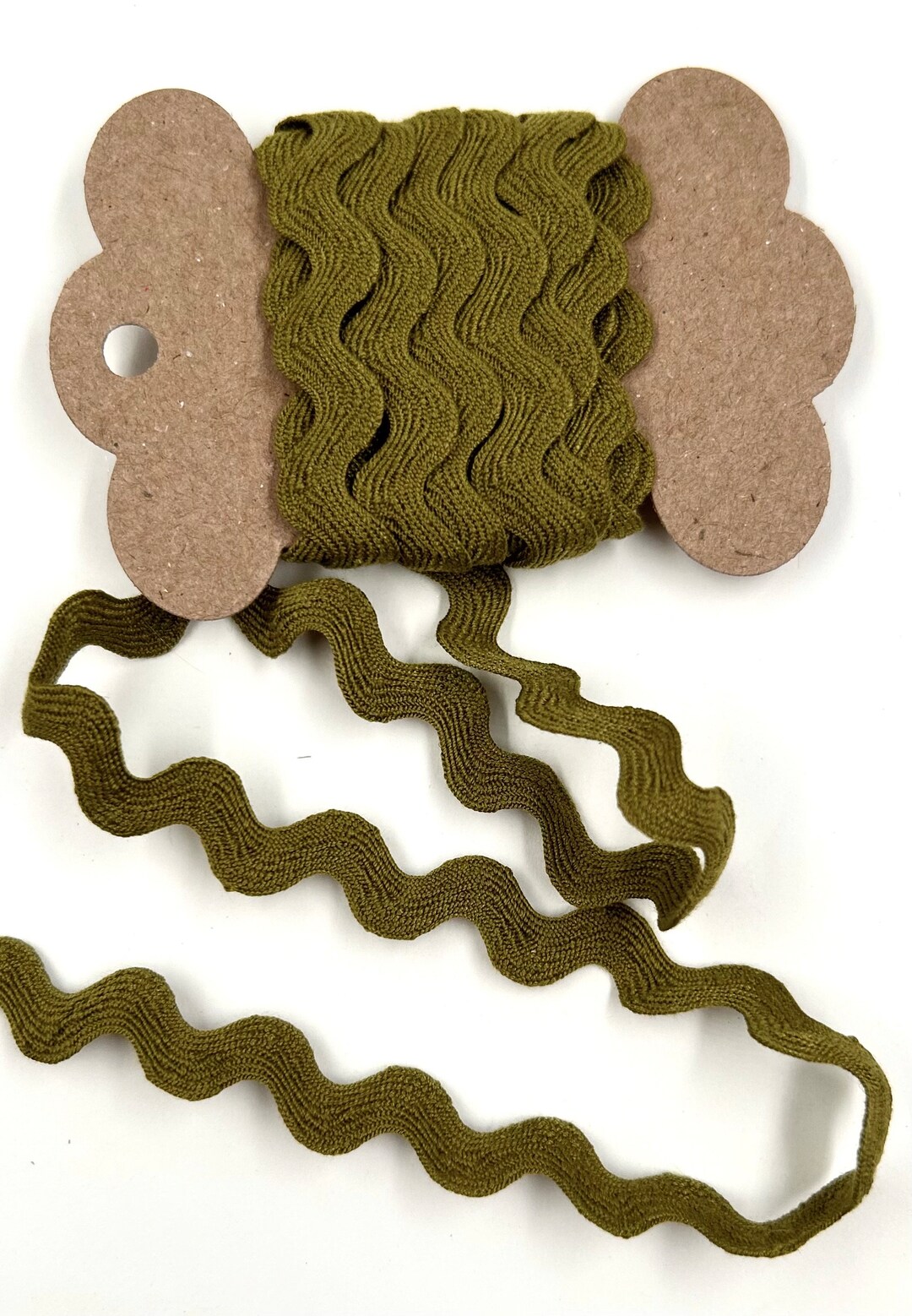 2 Yards 1/2" Ric Rac (olive Green) Polyester Trim Novelty Crafts Rick ...