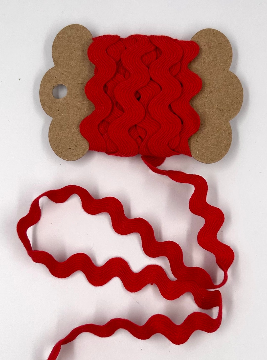 2 Yards 1/2" Ric Rac (red) Polyester Trim Novelty Crafts Rick Rack ...