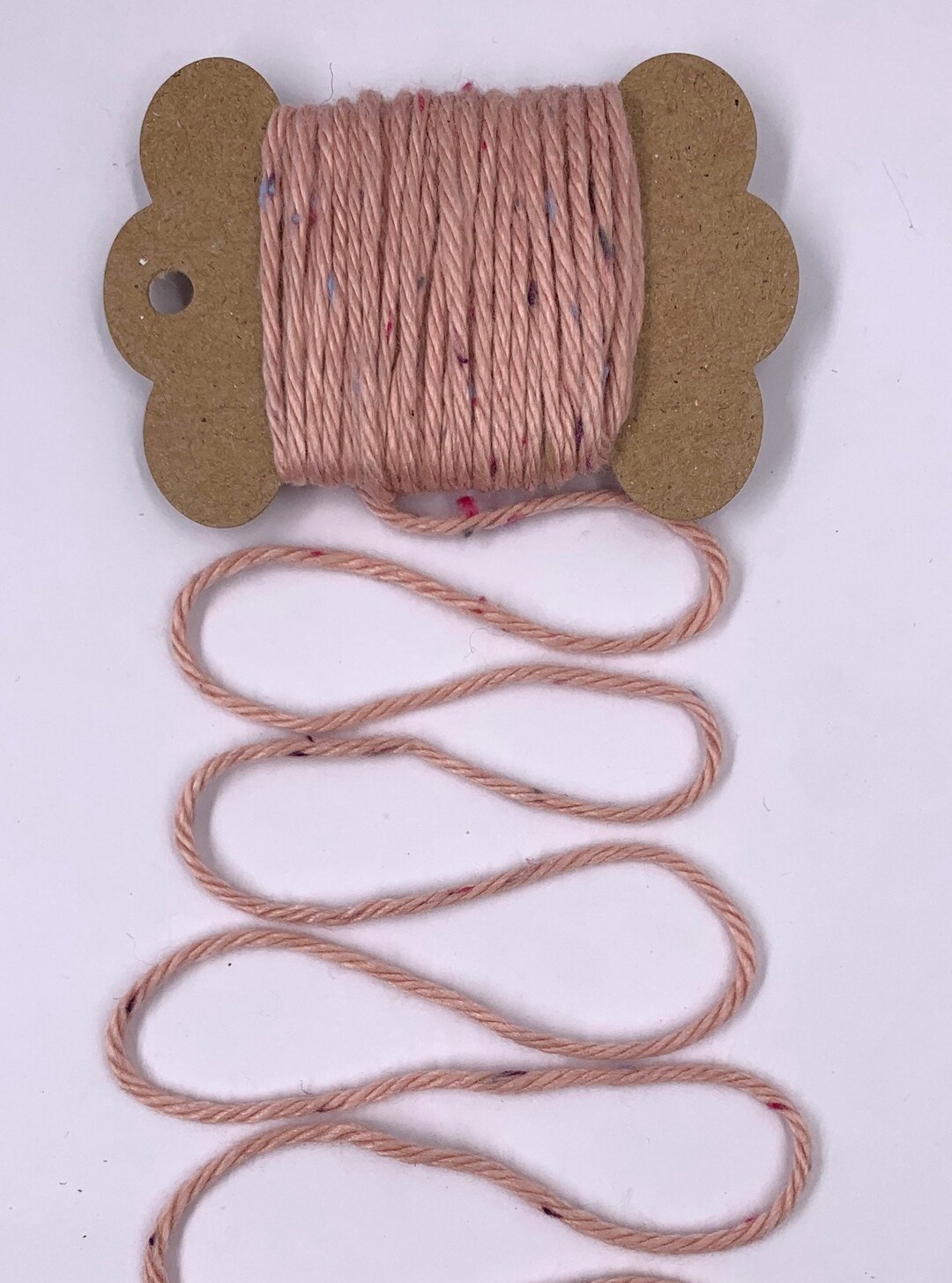 10 Yds String Twine Tweed Speckle (blush Pink) Novelty Fibers Scrapbook ...