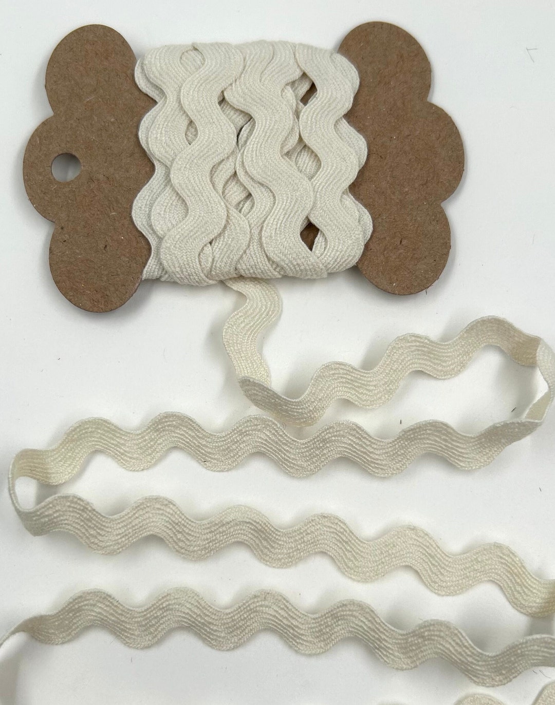 2 Yards 1/2" Ric Rac (antique White) Polyester Trim Novelty Crafts Rick ...