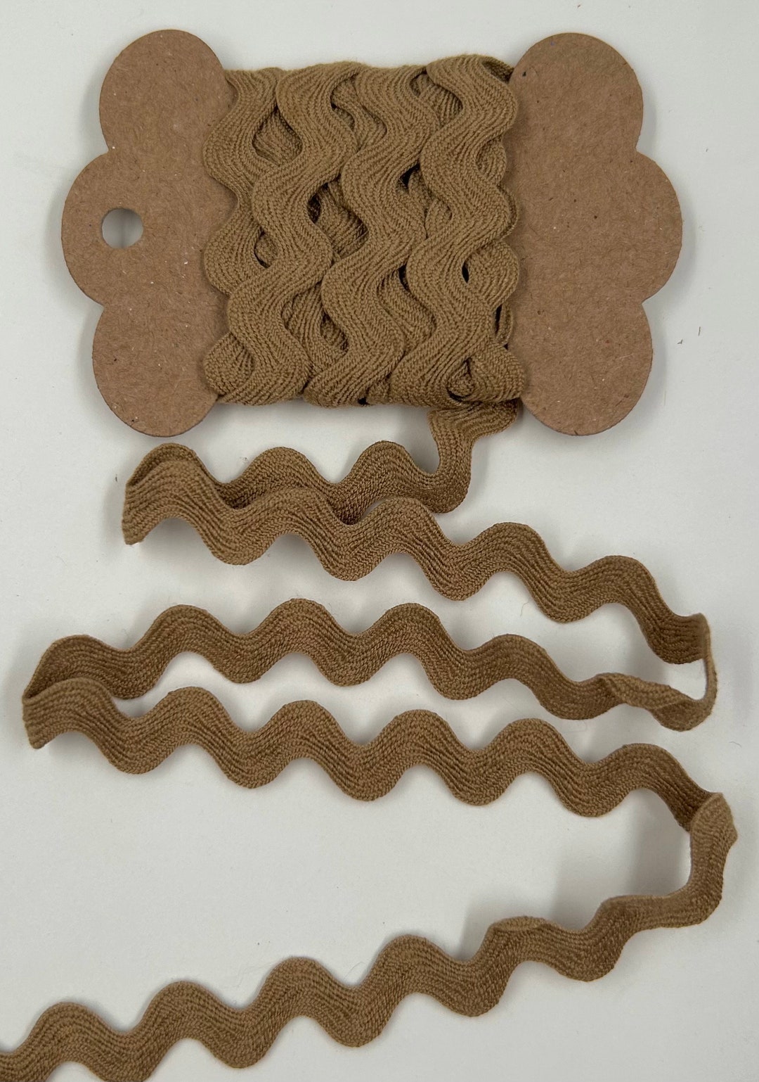 2 Yards 1/2" Ric Rac (taupe) Polyester Trim Novelty Crafts Rick Rack ...