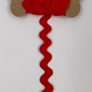 2 Yards 1/2" Ric Rac (red) Polyester Trim Novelty Crafts Rick Rack ...