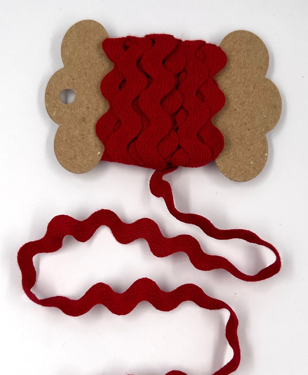 2 Yards 1/2" Ric Rac (dk Red) Polyester Trim Novelty Crafts Rick Rack ...