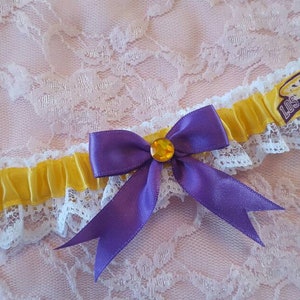 LA Lakers Inspired Basketball Wedding Garter Belt Toss or Set W/ White ...