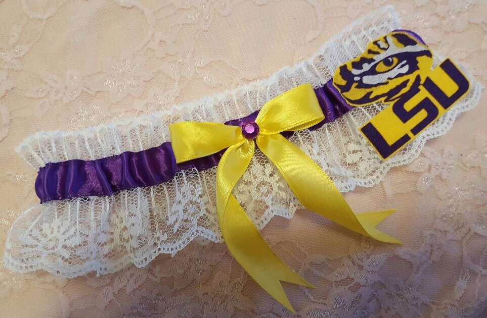 Louisiana State University LSU Inspired White Lace Wedding | Etsy